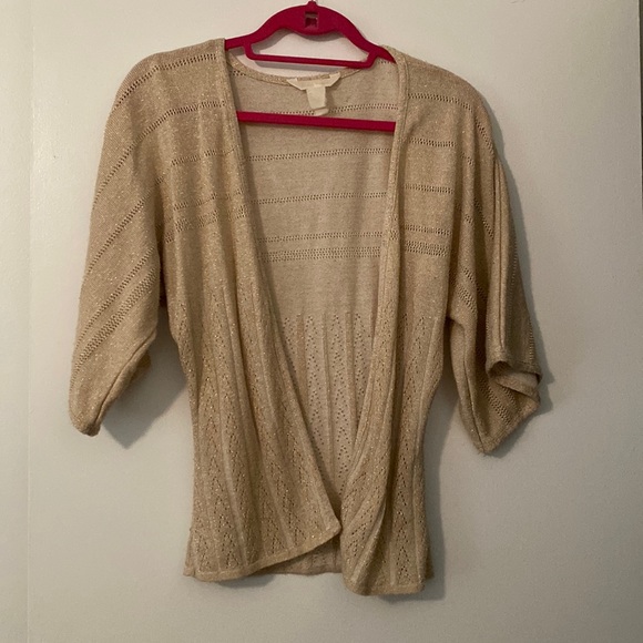 Sweaters | Quarter Length Gold Cardigan | Poshmark